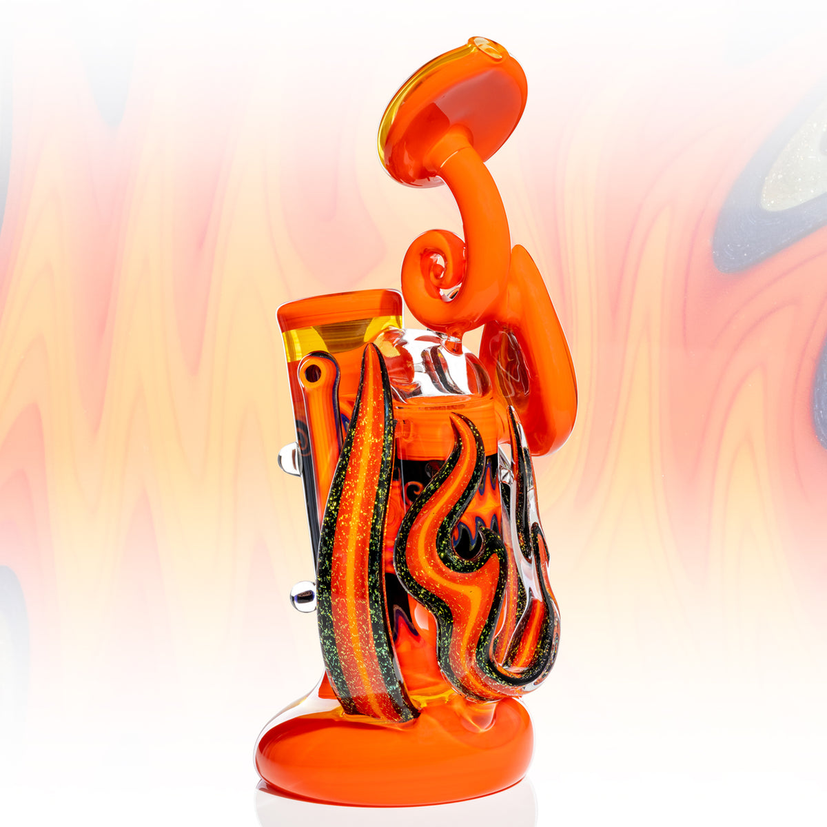 "Warmth" Double Bubbler – 4.0 Glass